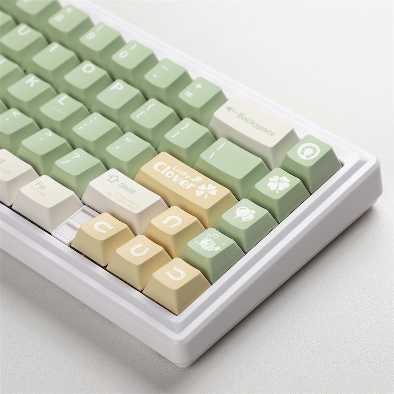 Clover Plant Keycap Set-158pcs Simple Green Plant Leaves - Etsy