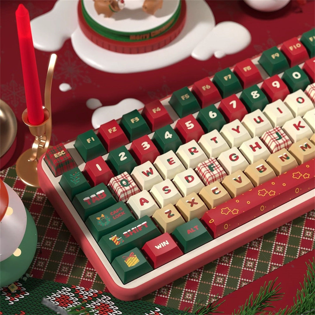 Christmas Eve Keycap Set Cute Christmas Theme Keycap Set - Etsy