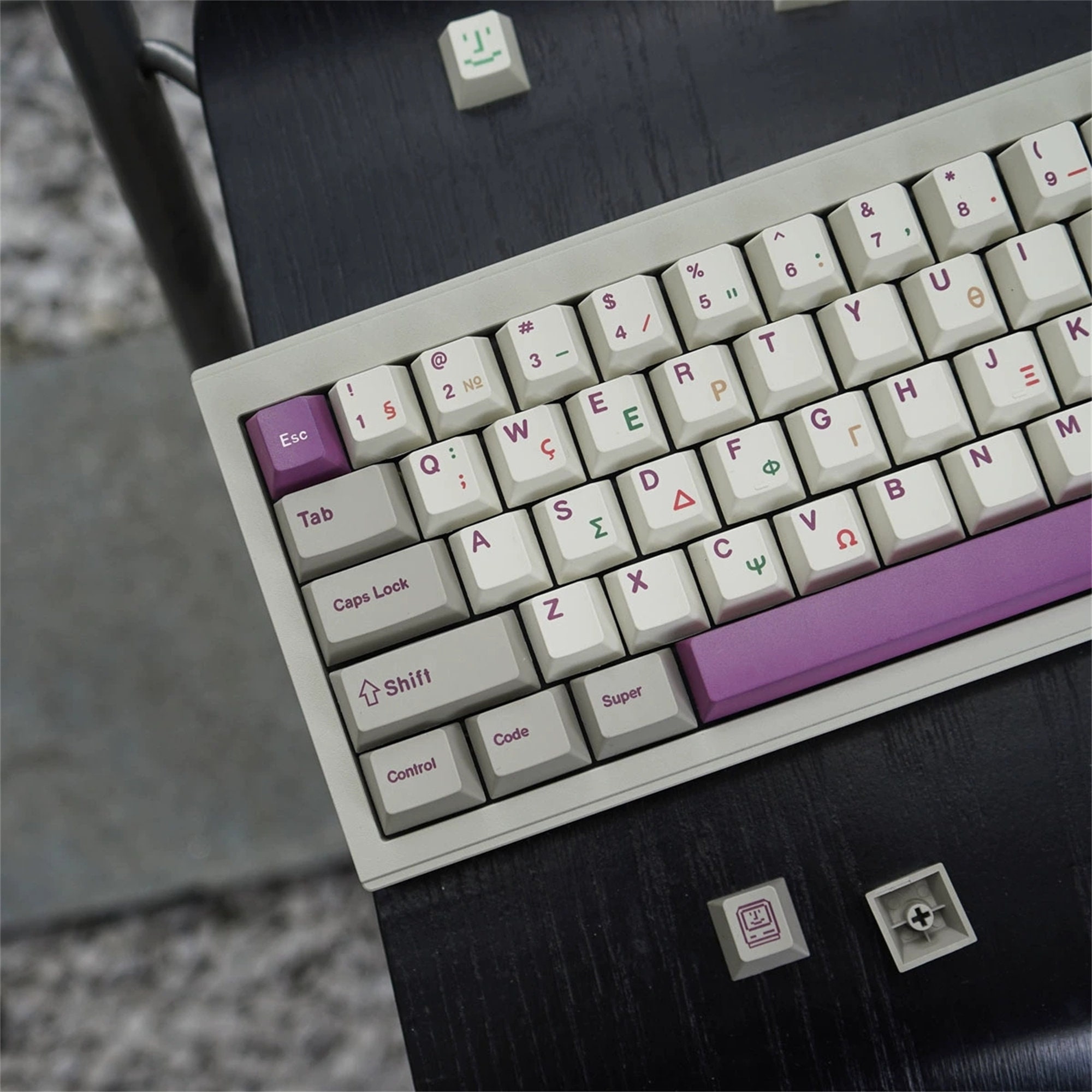 147 Keys-retro Greek Keycap Set Vintage Purple Keycap Set - Etsy