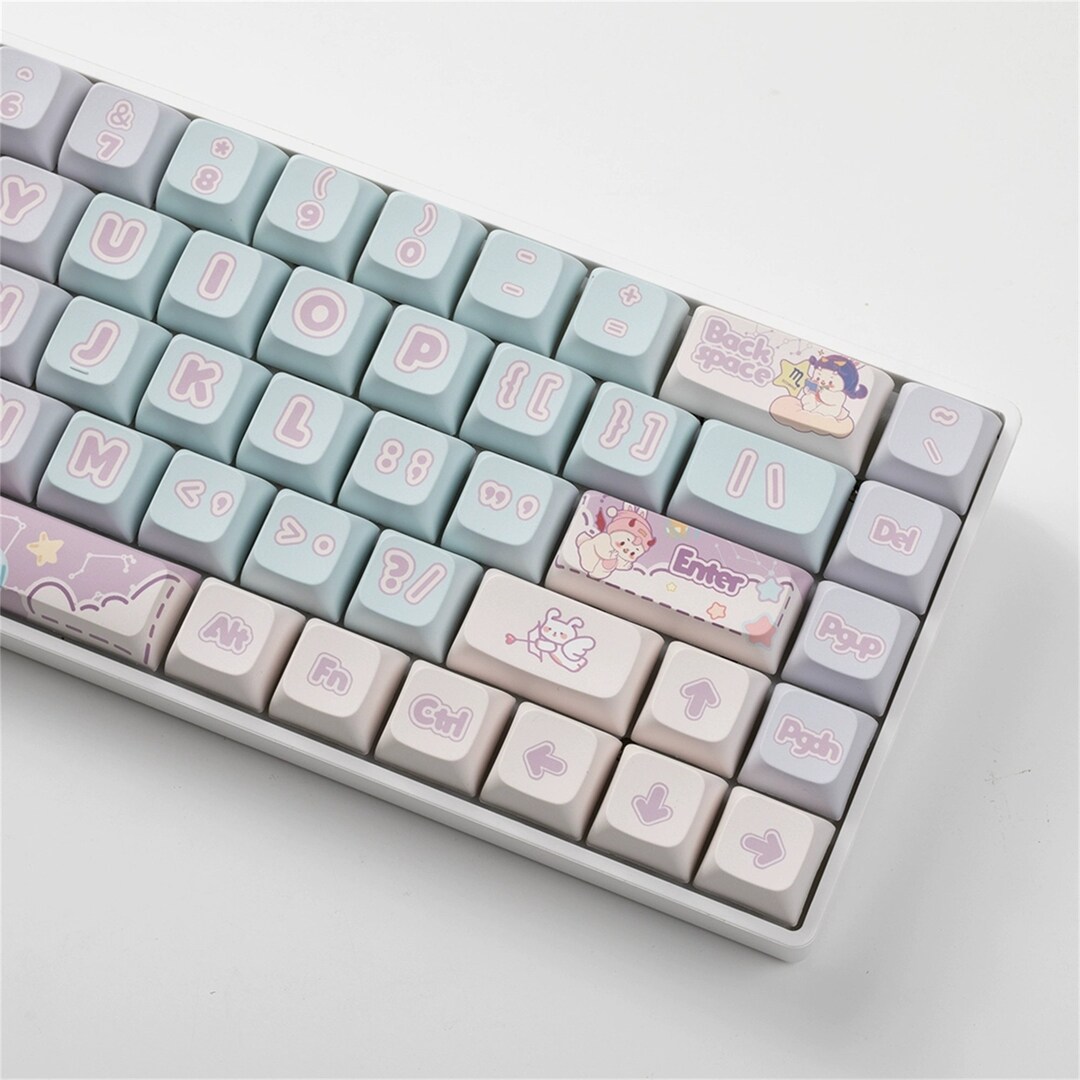 Constellation Rabbit Keycap Set Cartoon Rabbit PBT Keycap - Etsy