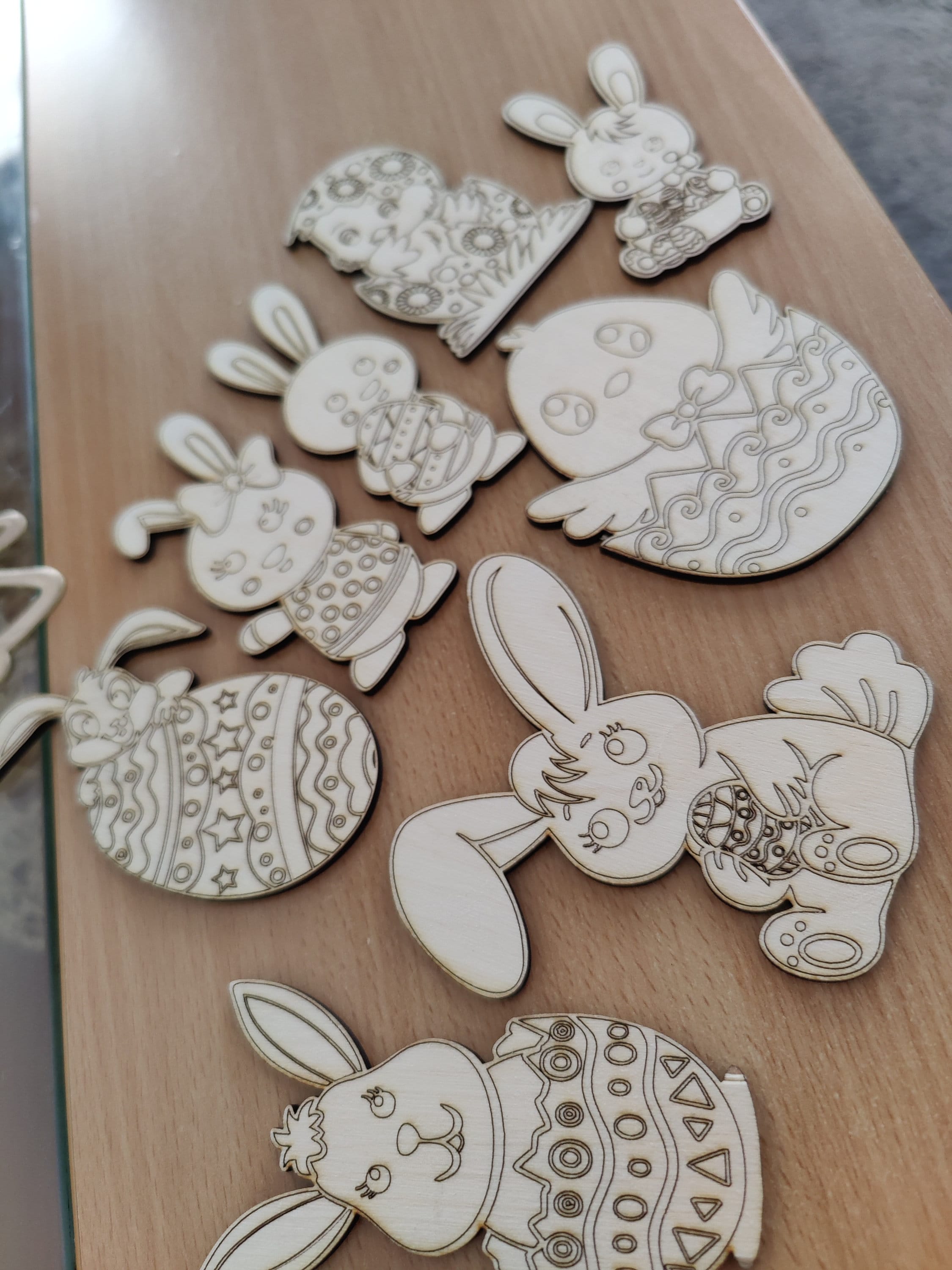 Easter DIY Paint Kit: Laser Cut Files for Glowforge (SVG, PDF) - Etsy