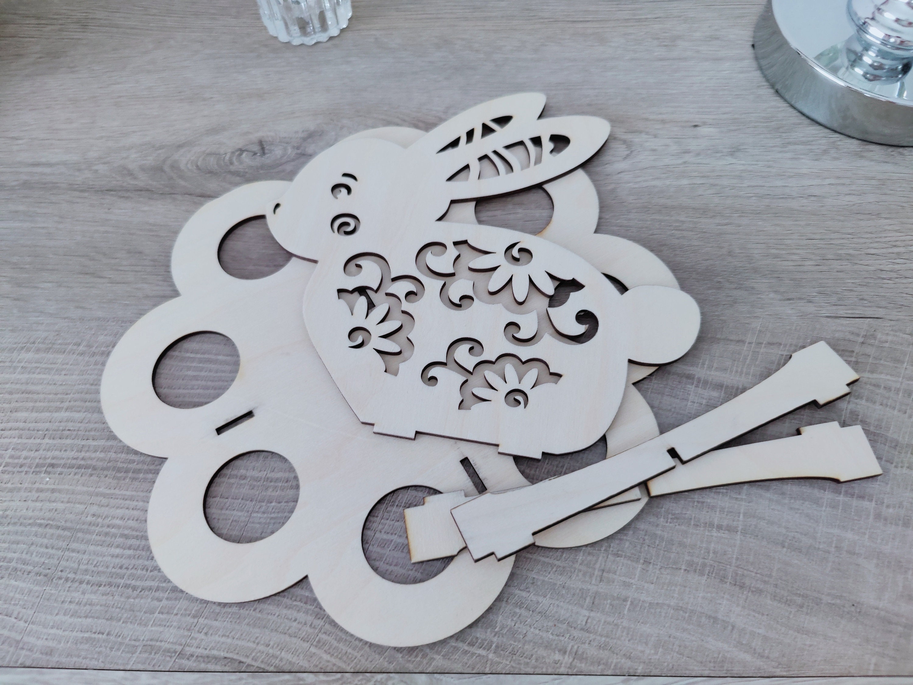 Easter Egg Holder Svg Laser Cut File, Egg Stand Svg, Easter Table Decor Svg, Easter Laser Cut ...