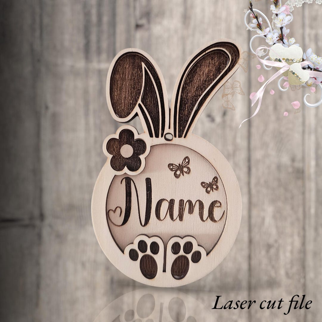 Personalized Easter Bunny, SVG Bundle, Easter Bunny Name Engraving Svg ...