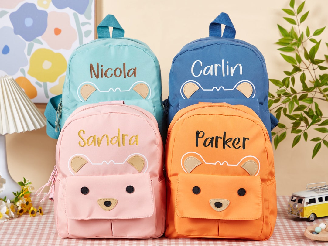 Embroidered Toddler Backpack,custom Kids Backpack,personalized Kids ...