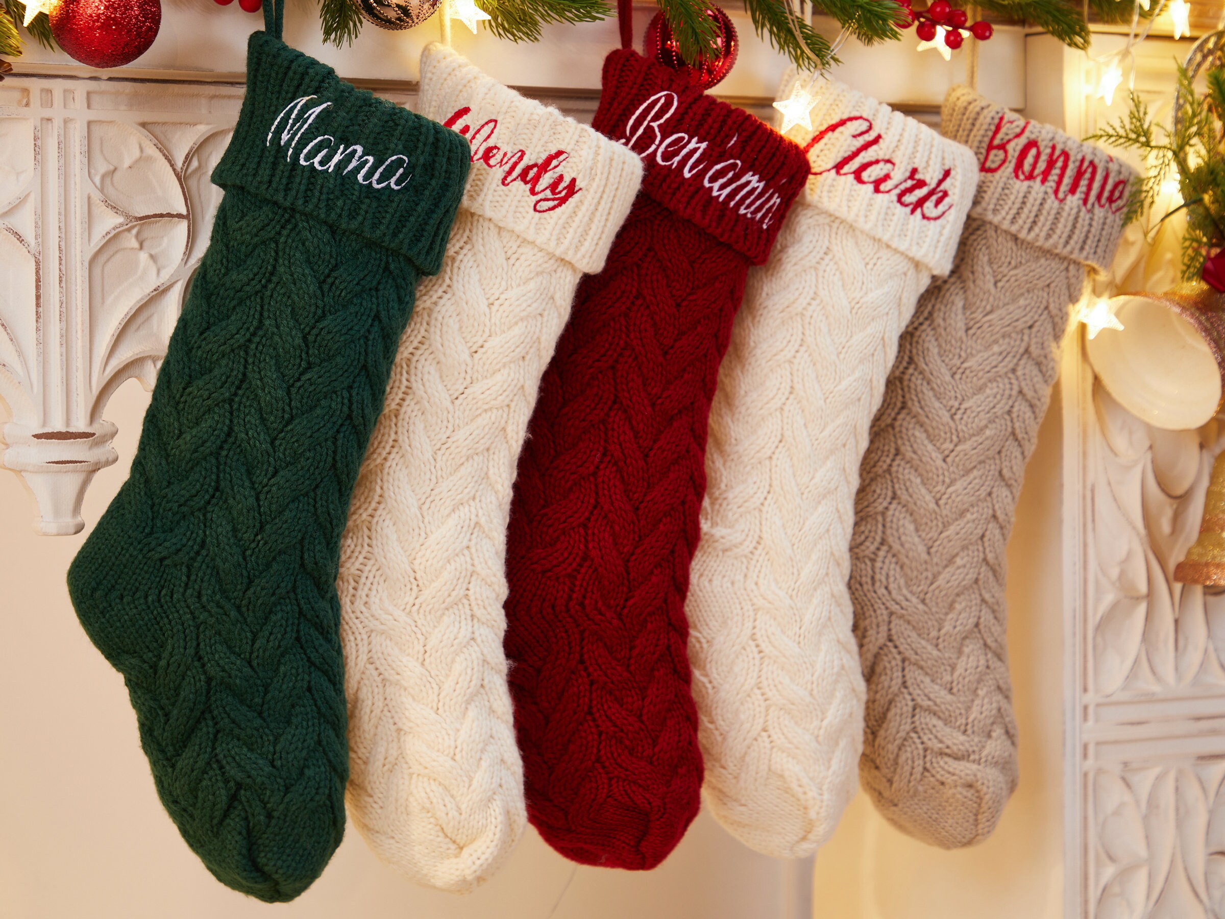 Personalized Christmas Stockings, Embroidered Christmas Stocking ...