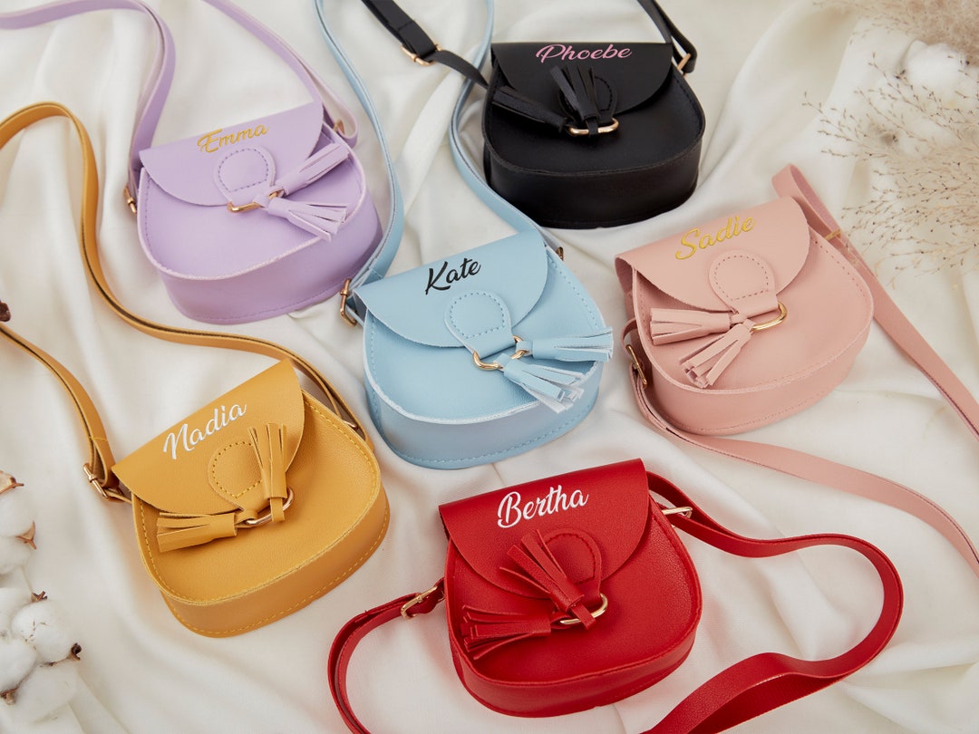 Girls Toddler Purse Personalized Name Handbag Flower Girl First Purse ...