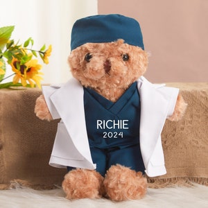 Personalized Nurse Graduation Bear,graduation Teddy Bear Doctor Bear ...