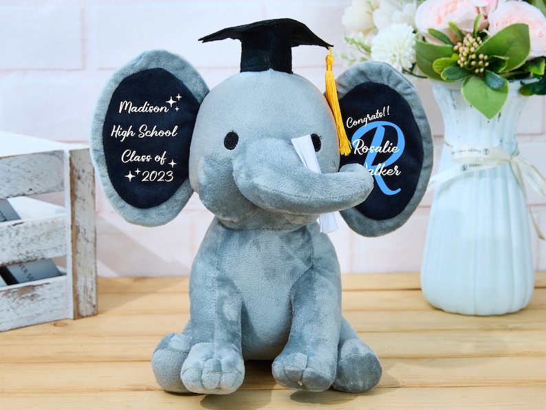 Graduation Gift Personalized Graduation Elephant High School Grad Gifts ...