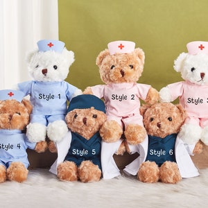 Personalized Nurse Graduation Bear,graduation Teddy Bear Doctor Bear ...