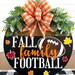Fall Family Football Door Hanger | Fall Wreath | Football Wreath | Fall ...