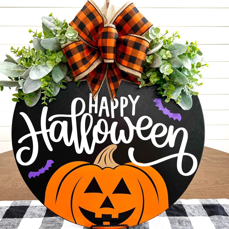 Halloween Door Sign - Etsy