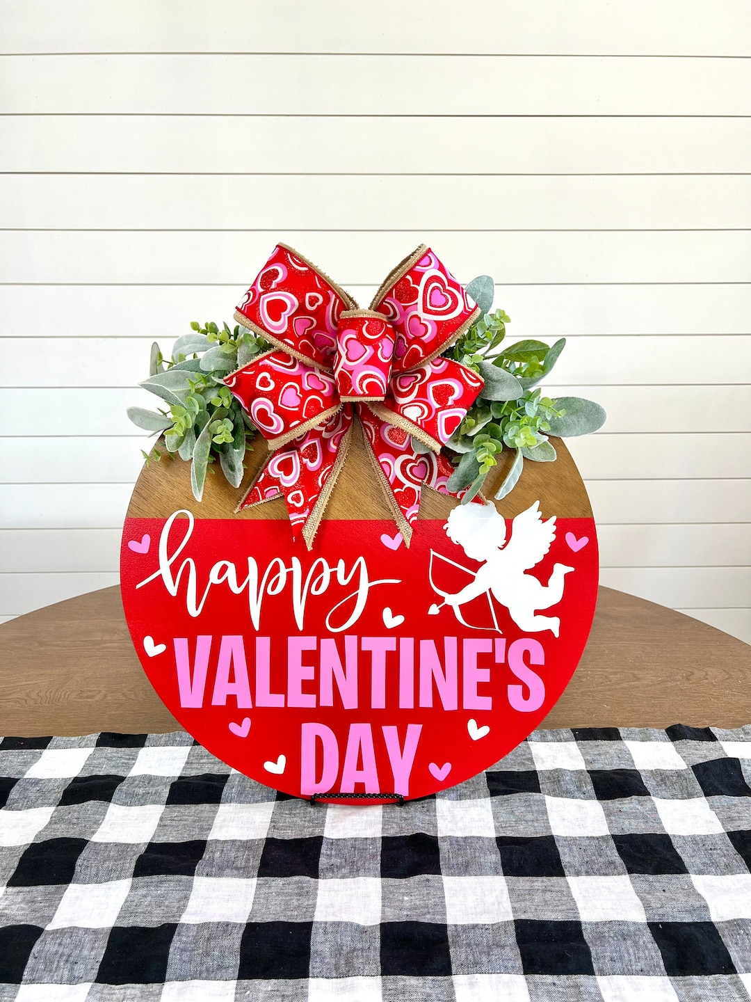 Happy Valentine's Day Door Hanger | Valentine's Day Wreath | Valentine ...