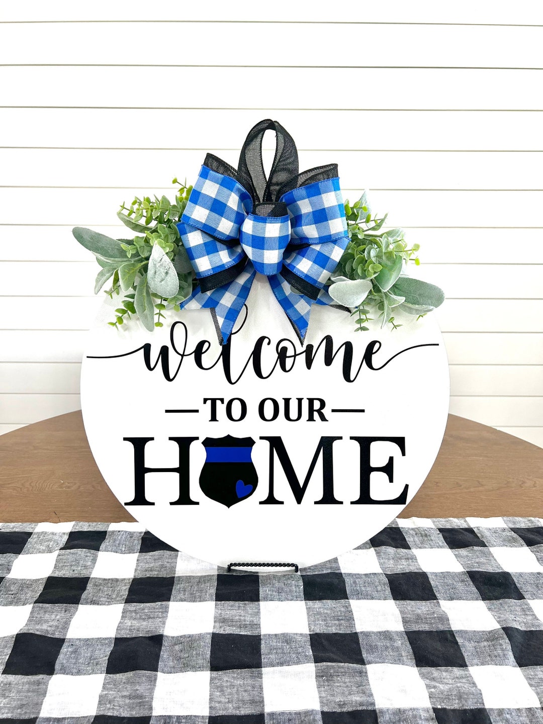 Front Door Decor | Police Officer/deputy/cop Door Hanger | Officer ...