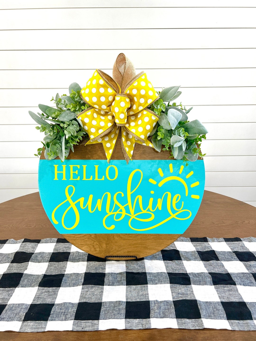 Hello Sunshine Door Hanger | Summer Door Hanger | Summer Wreath ...