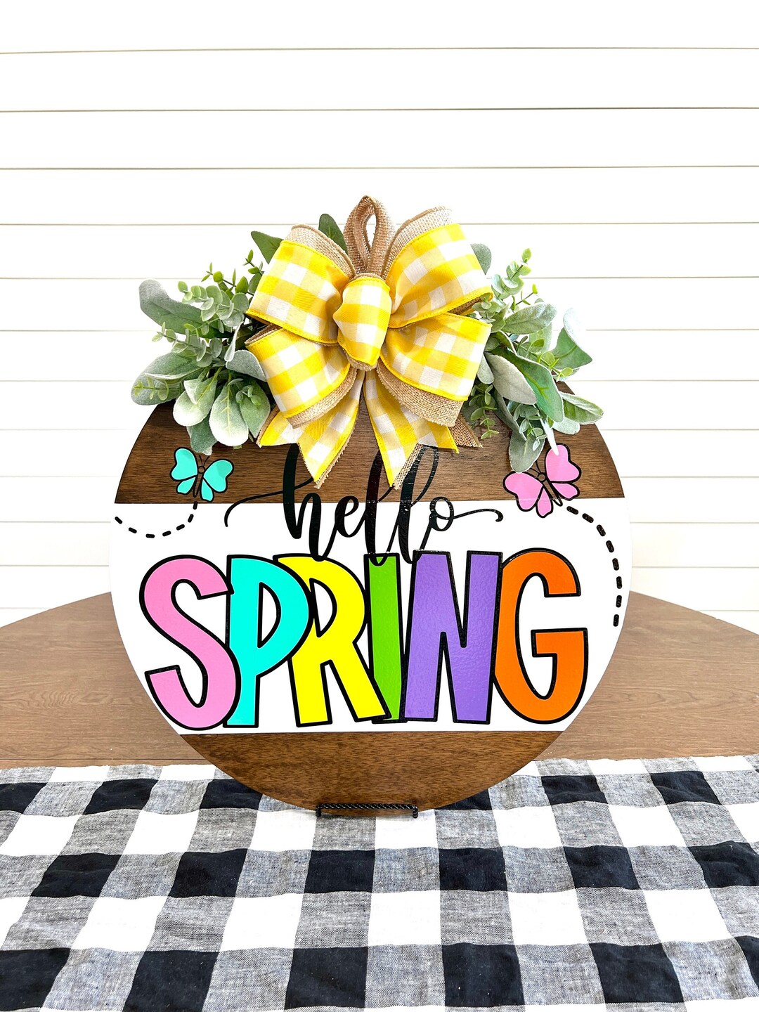 Spring Door Hanger | Spring Door Decor | Spring Door Wreath | Spring ...