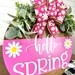Spring Door Hanger Spring Door Decor Front Door Decor Spring Wreath ...