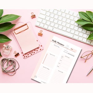 Daily Printable Planner Cat Themed Printable Meal Tracker Mood Tracker ...