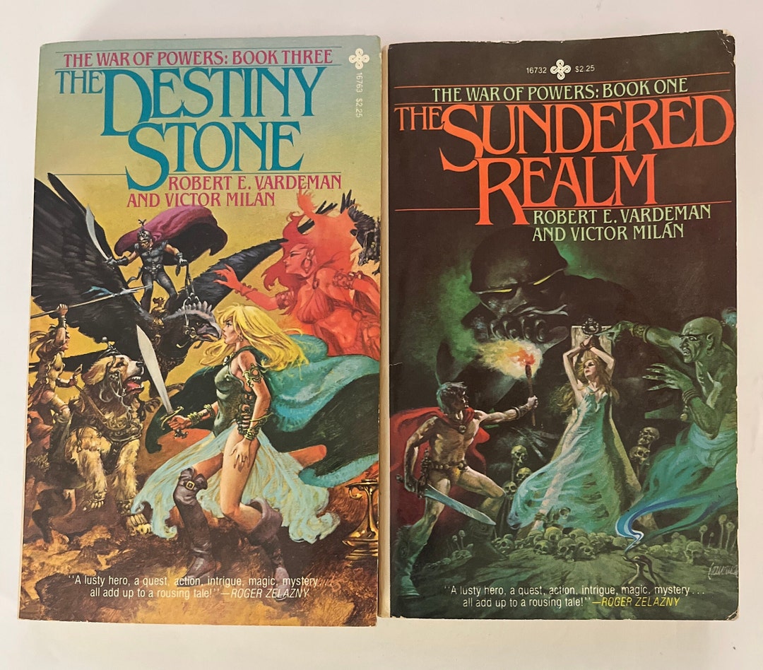 1980 the Destiny Stone and 1981 the Sundered Realm by Robert Vardeman ...