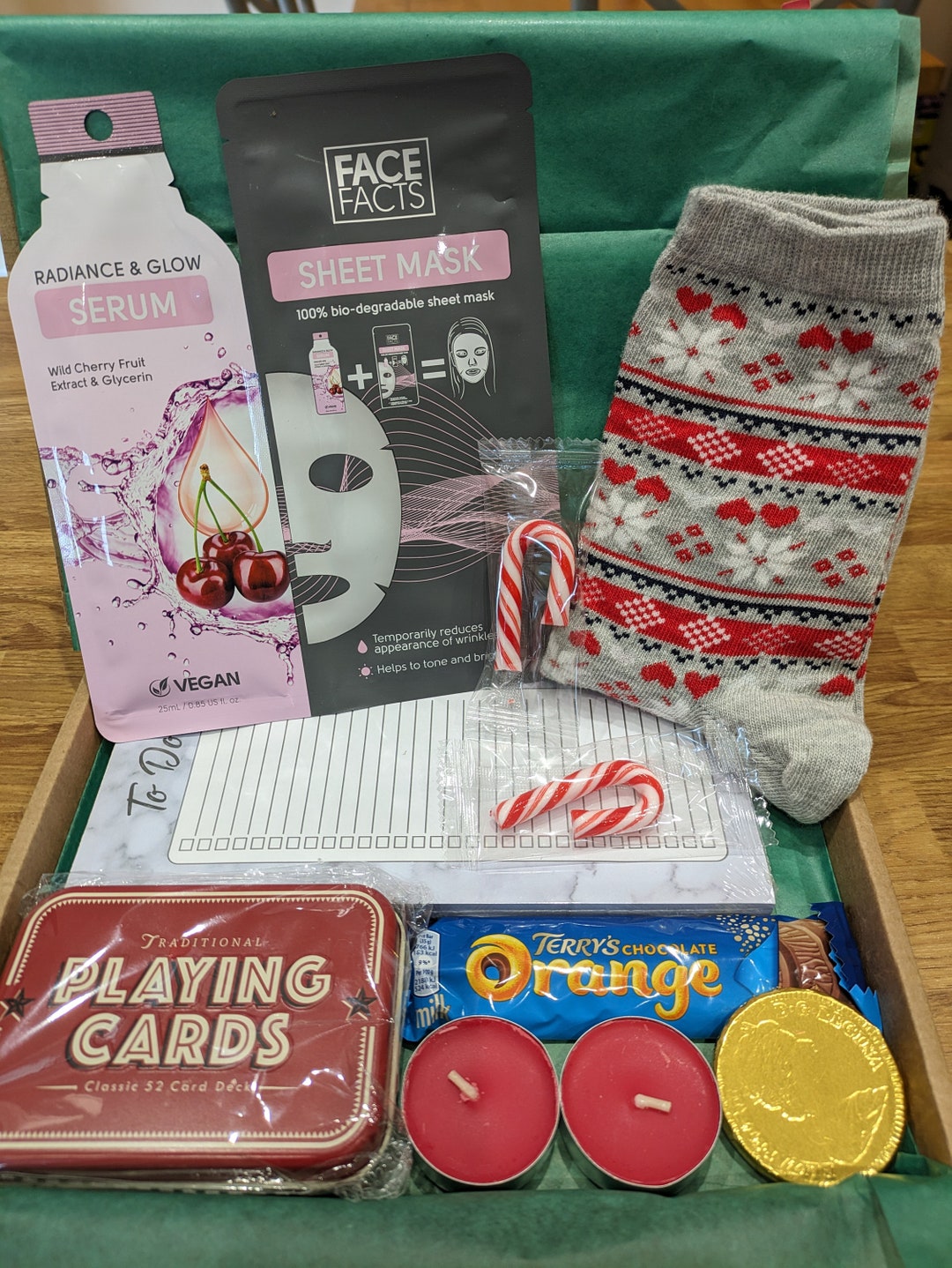 Christmas Letterbox Hamper With Socks and Chocolate Treats for Women ...