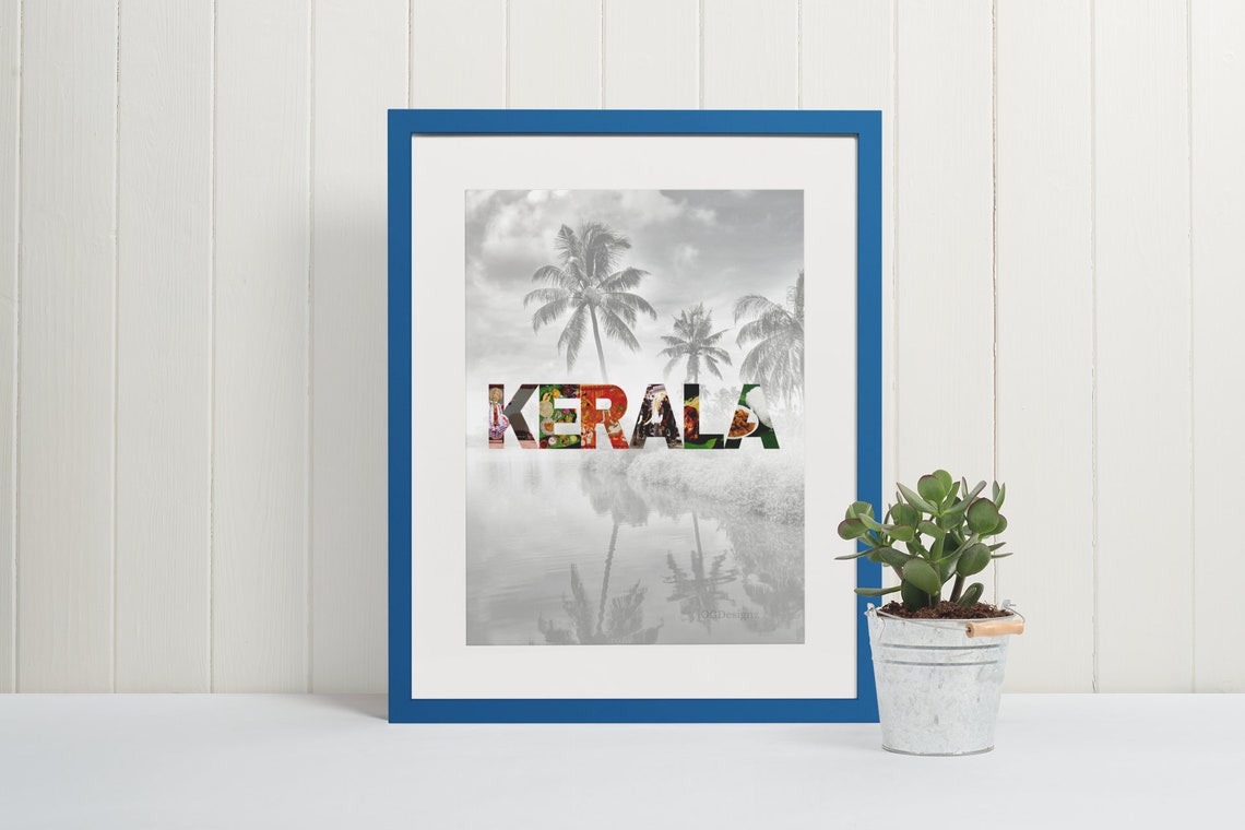 Beauty of Kerala Wall Art, Digital Download, Indian Desi Wall Art Print ...