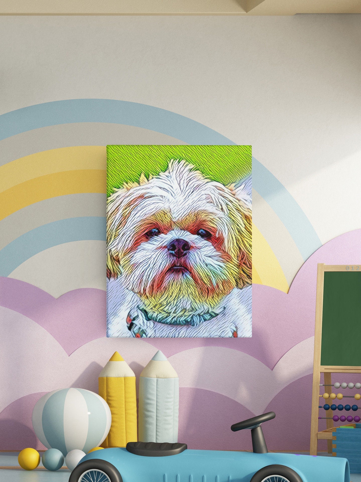 Shih Tzu Dog Wall Art, Shih Tzu Art Print, Animal Art for Animal Lovers ...