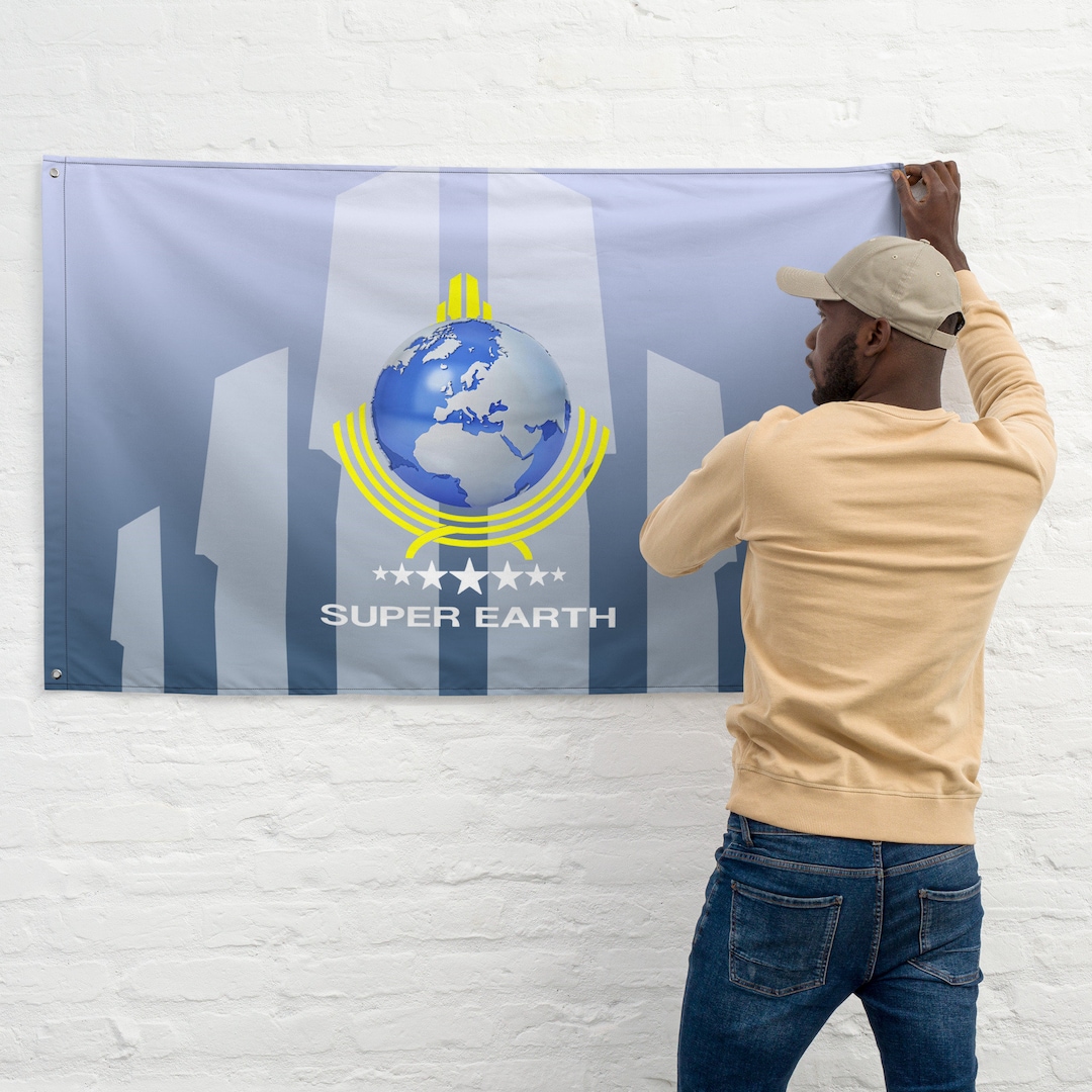 Deluxe Super Earth Flag - Etsy
