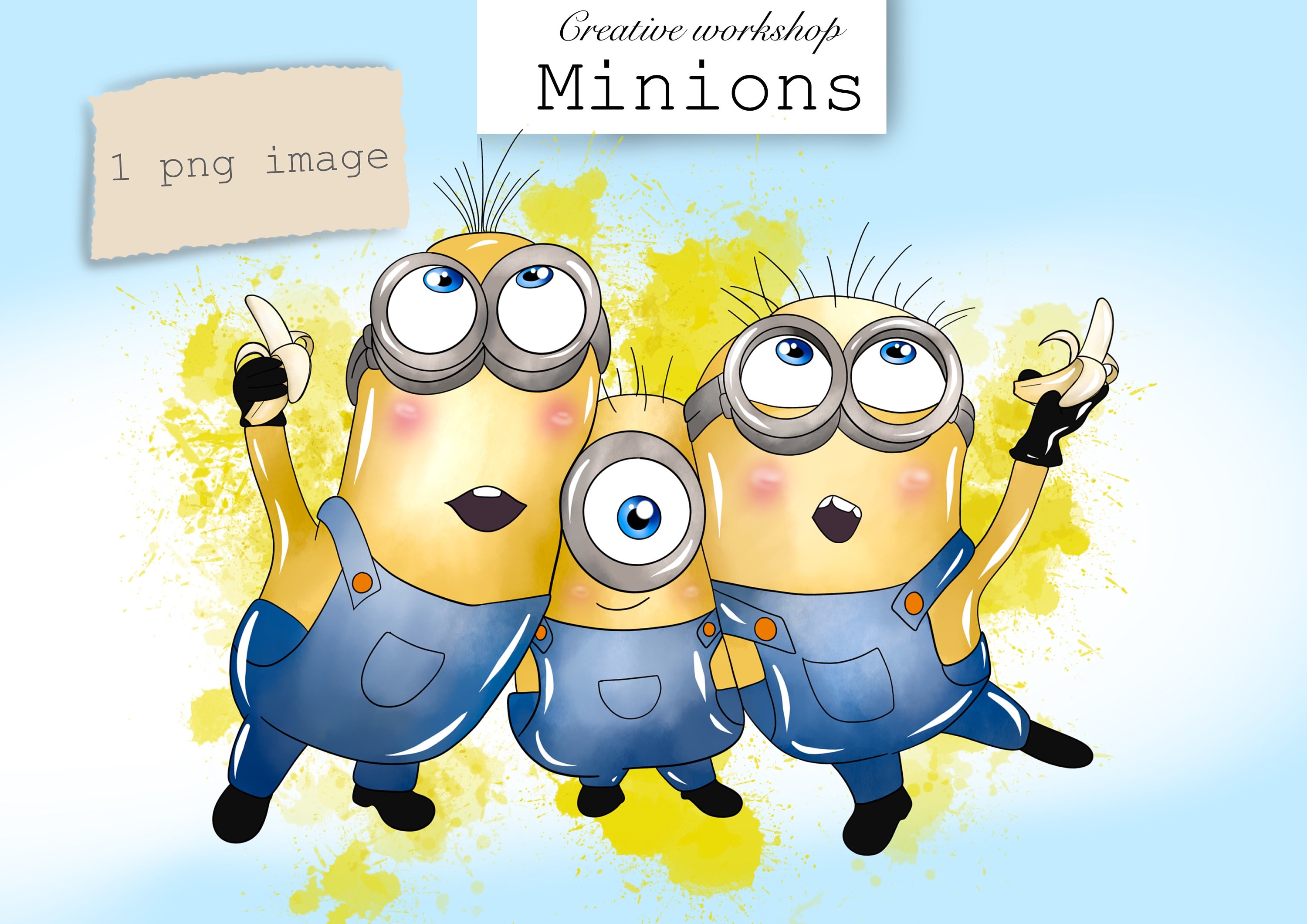 Minion clipart minion png sublimación de minion descarga de - Etsy México