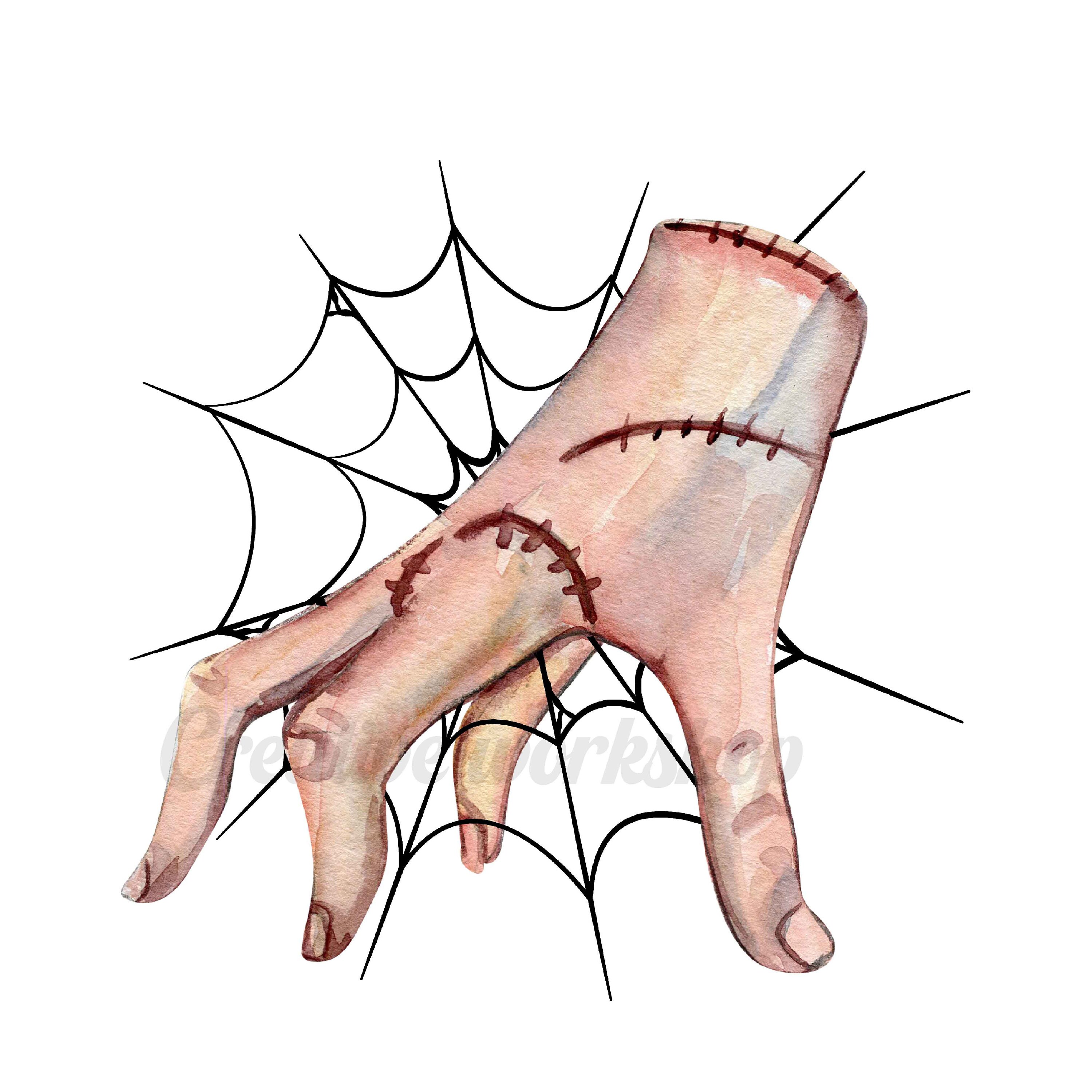 Gothic Addams Clipart Hand Png Addams Family Png Png Hand - Etsy UK