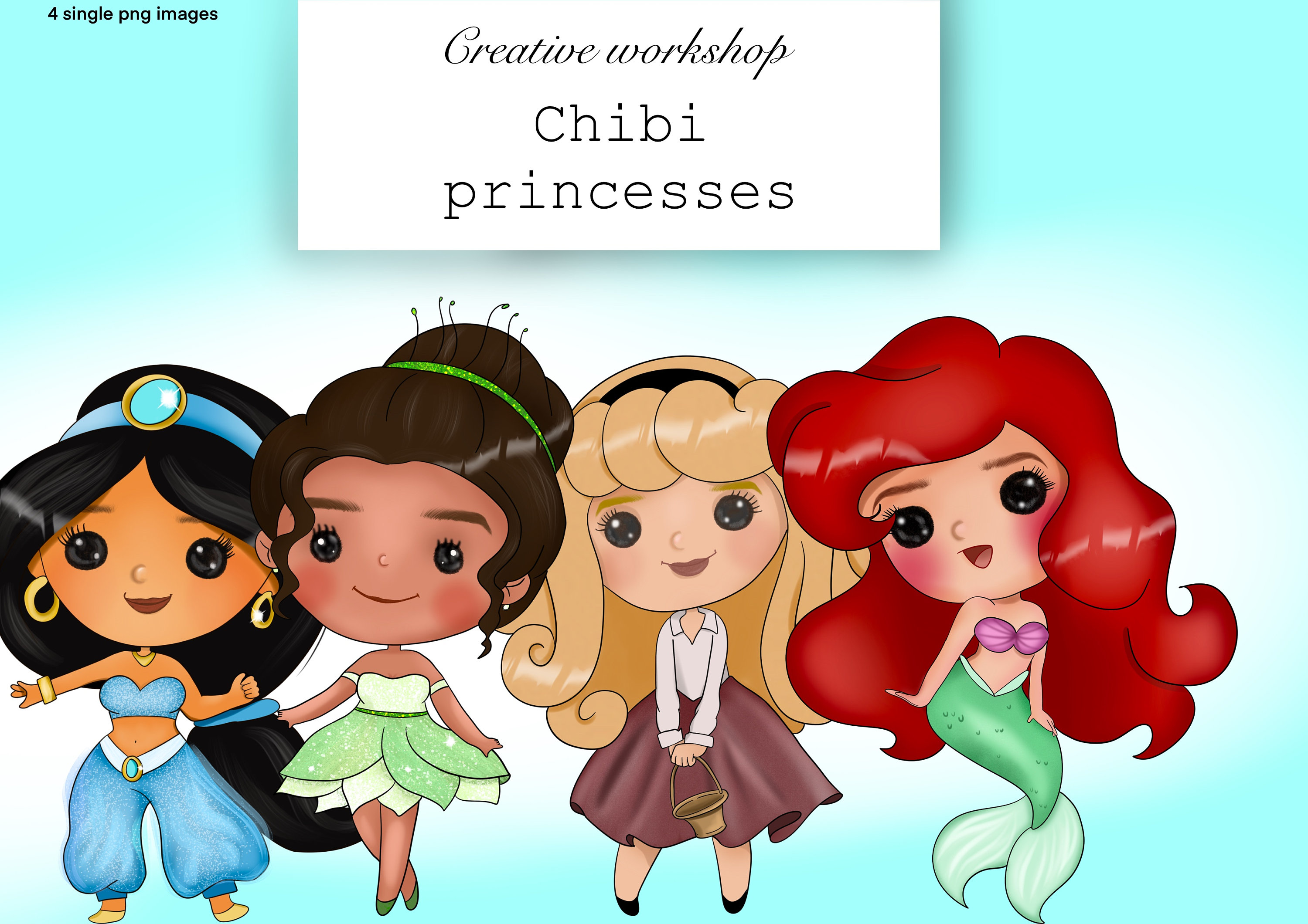 How To Draw Chibi Disney Princesses