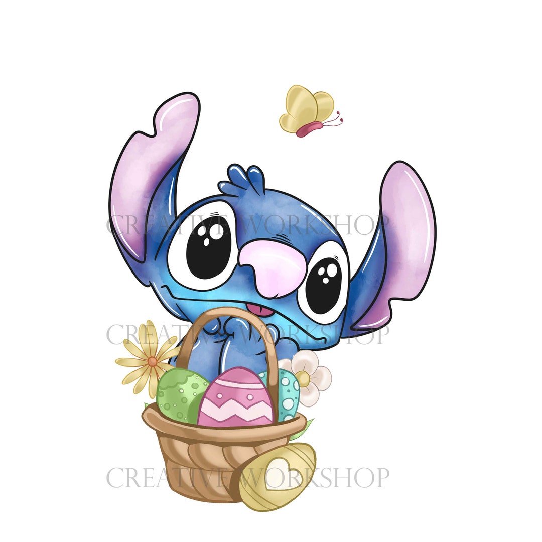 Stitch Easter Png, Easter Clipart , Stitch Easter Sublimation, Instant ...