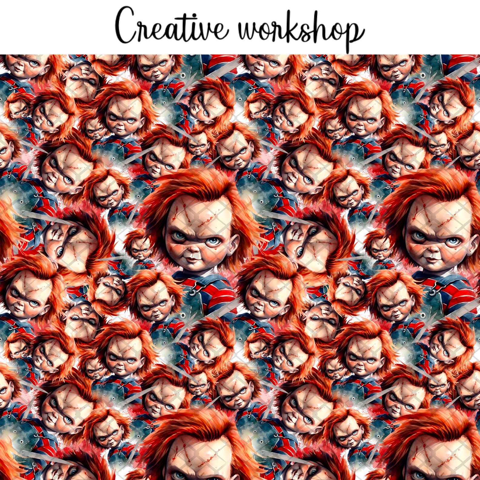 Chucky Seamless Design , Horror Digital Paper , Chucky Tumbler Sublimation - Etsy