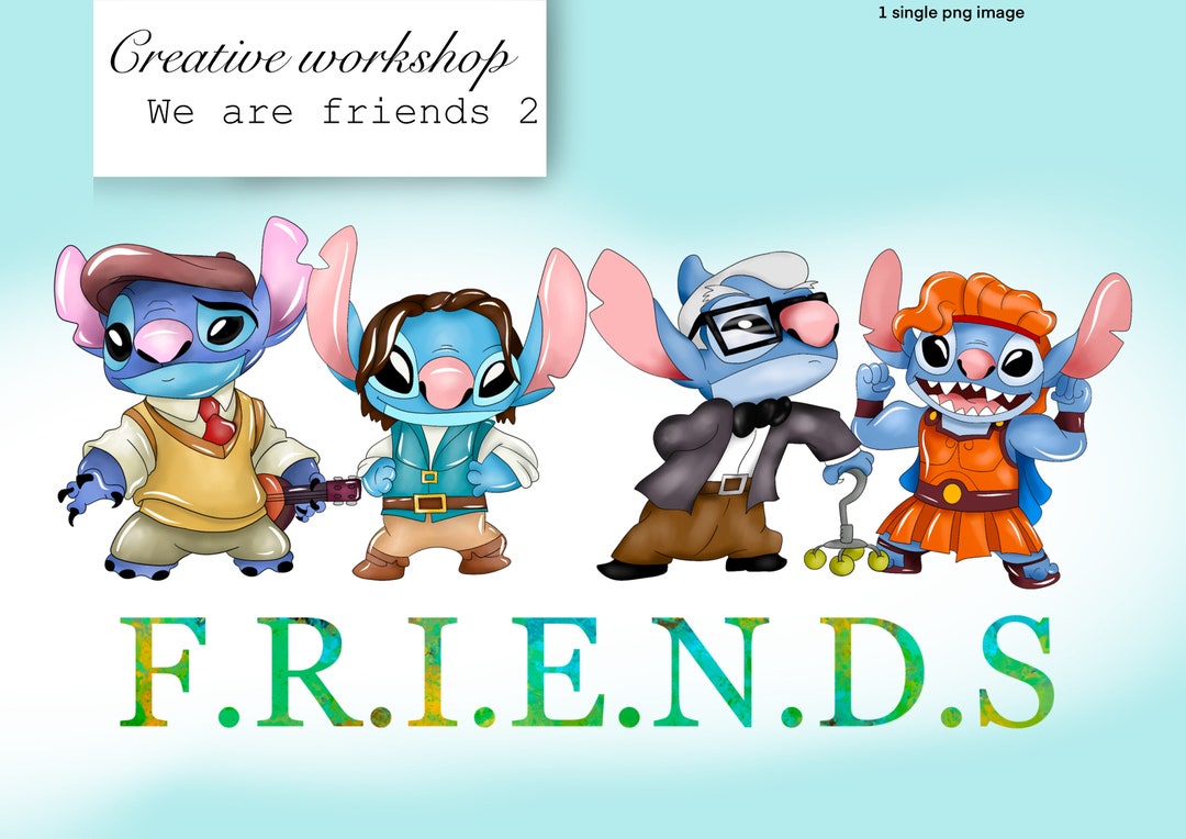 Stitch Friends Png , Stitch Clipart, Stitch Png , Friends Clipart ...
