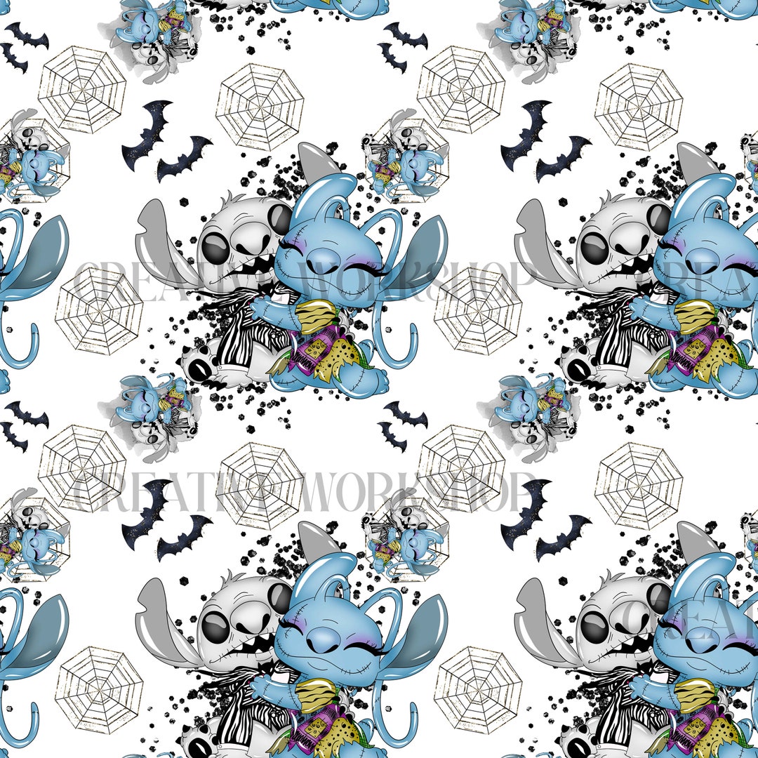 Stitch Seamless Stitch Seamless Pattern Nightmare Christmas - Etsy