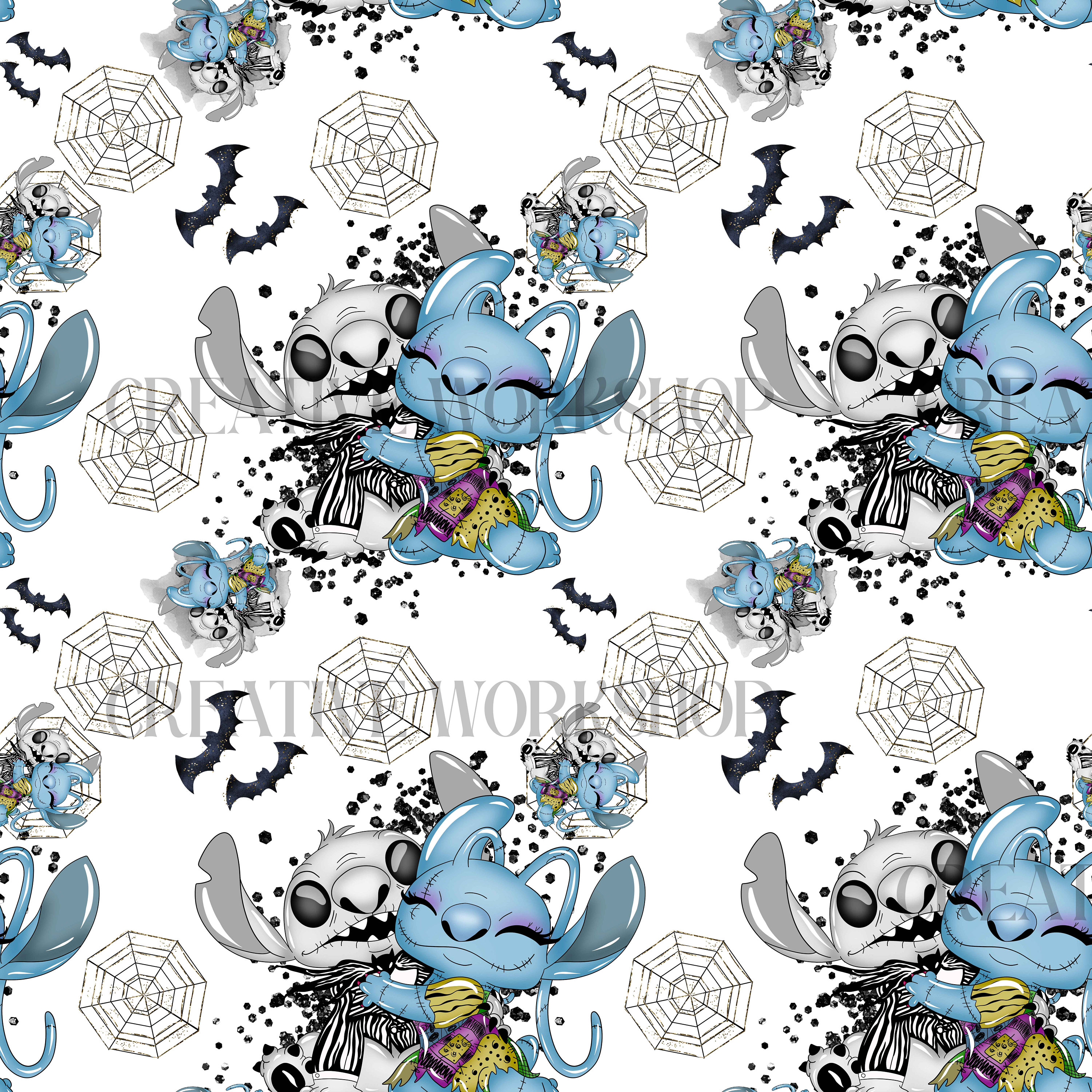 Stitch Seamless Stitch Seamless Pattern Nightmare Christmas - Etsy