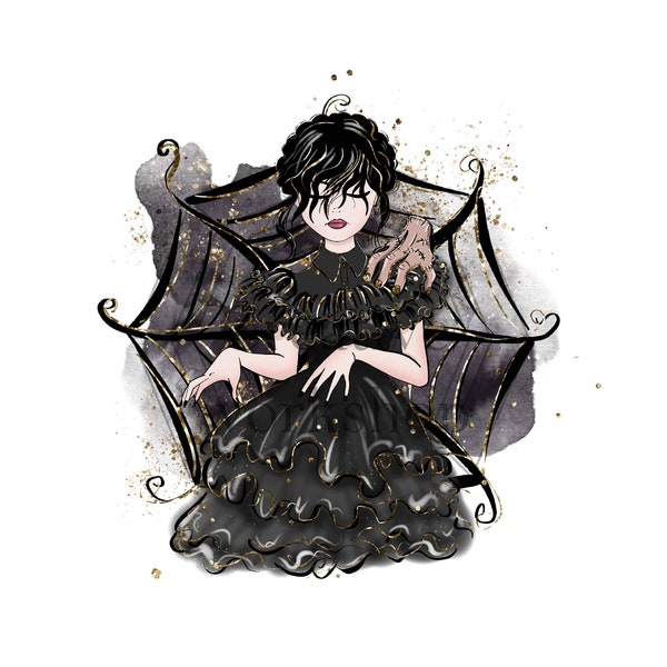 Wednesday Addams Dance Svg - Etsy