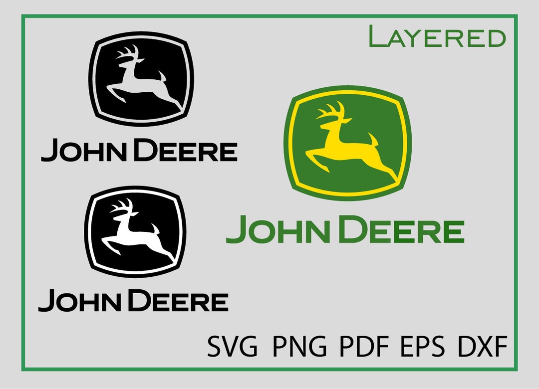 John Deere Svg Eps Png Dxf Cricut Design Cut File Print Layered ...