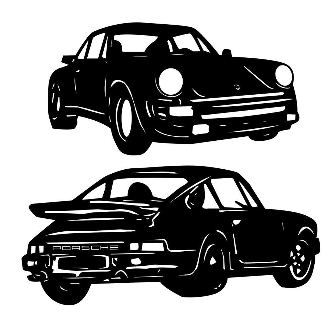 Car, Porsche Model, Art, Vector File, Home Decor, SVG DXF Laser File ...