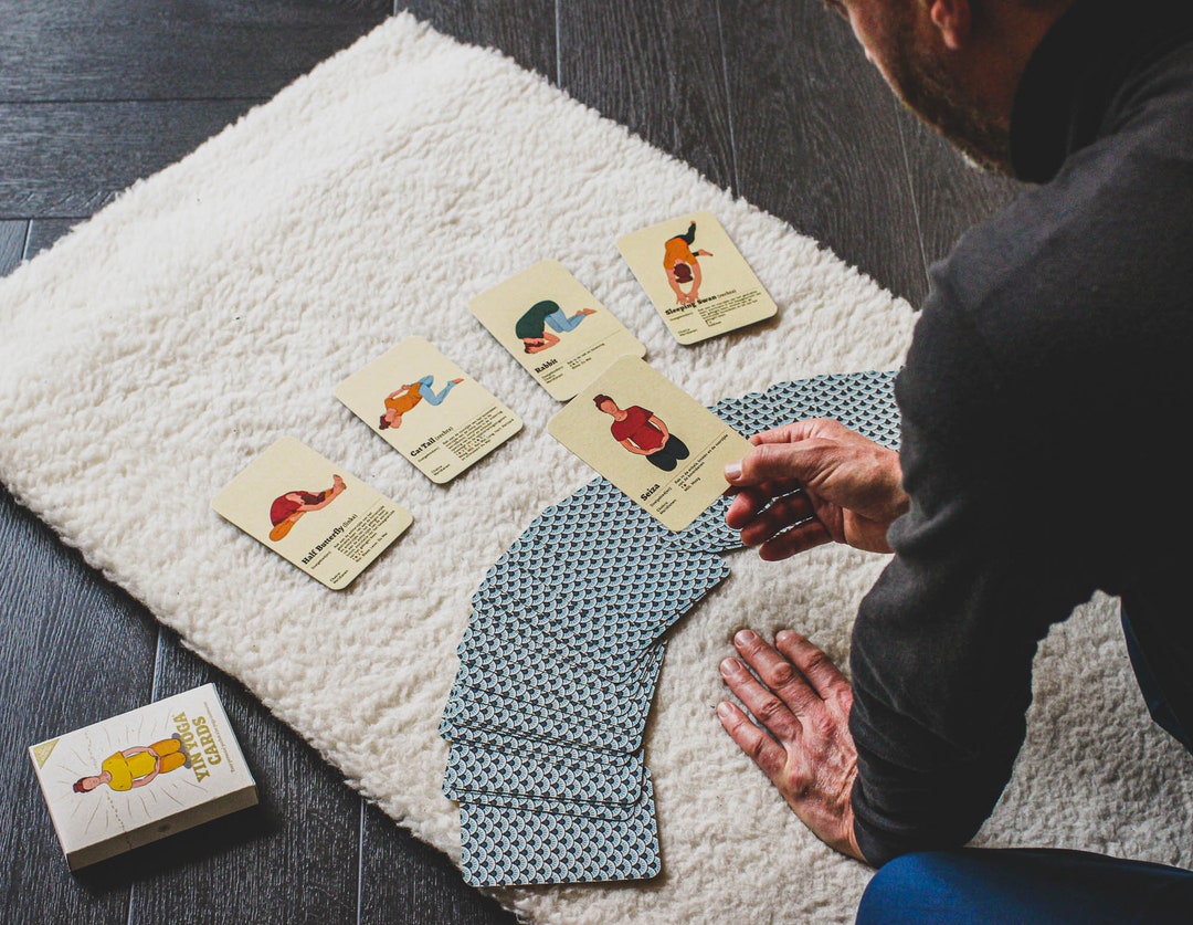Yin Yoga Cards: Poses & Positions Practice Set With Instructions - Etsy