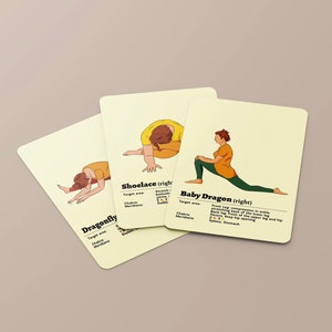 Yin Yoga Cards: Poses & Positions Practice Set With Instructions - Etsy