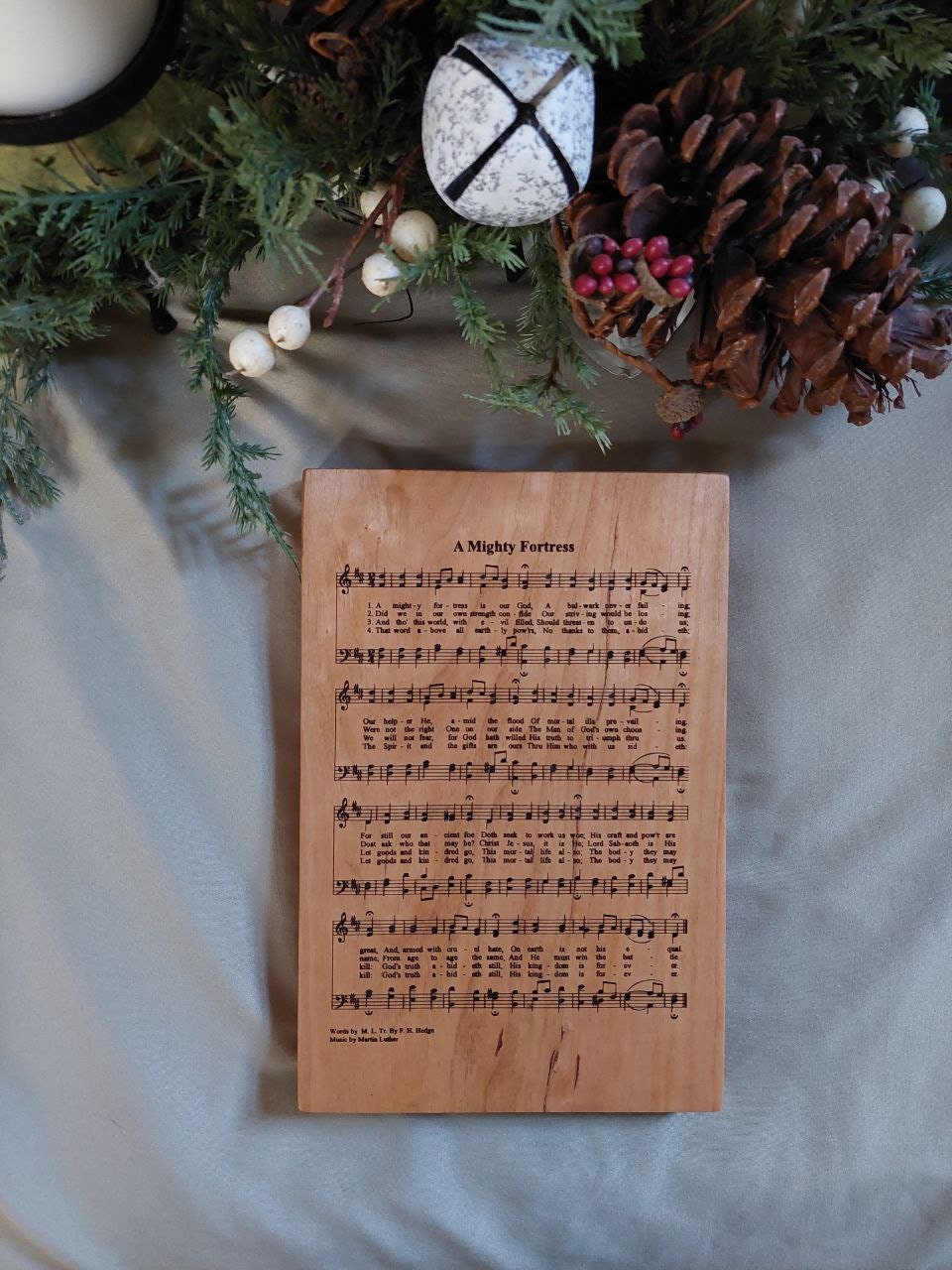 A Mighty Fortress Engraved Hymn - Etsy