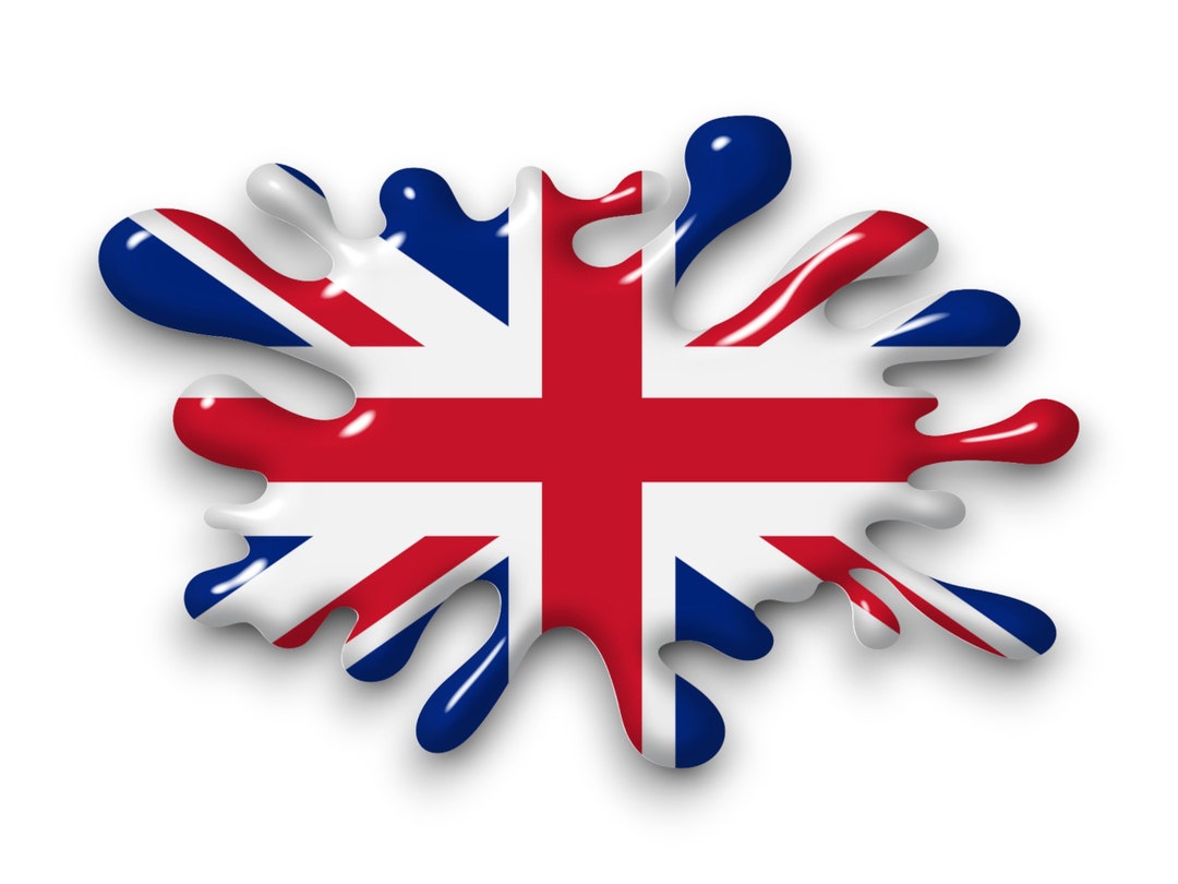 UK British Union Jack Flag Splat Vinyl Sticker Decals for Car Van ...