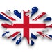 UK British Union Jack Flag Splat Vinyl Sticker Decals for Car Van ...