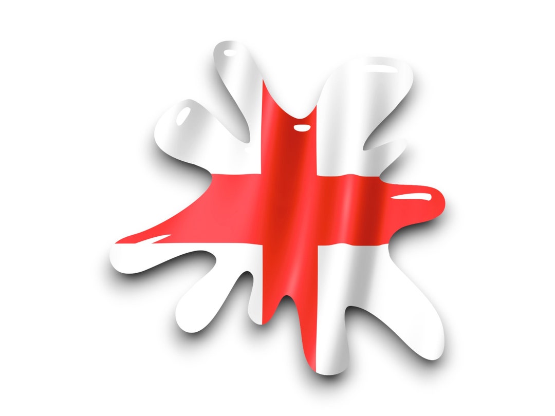 England English Flag Splat Vinyl Sticker Decal for Car Van Laptop ...