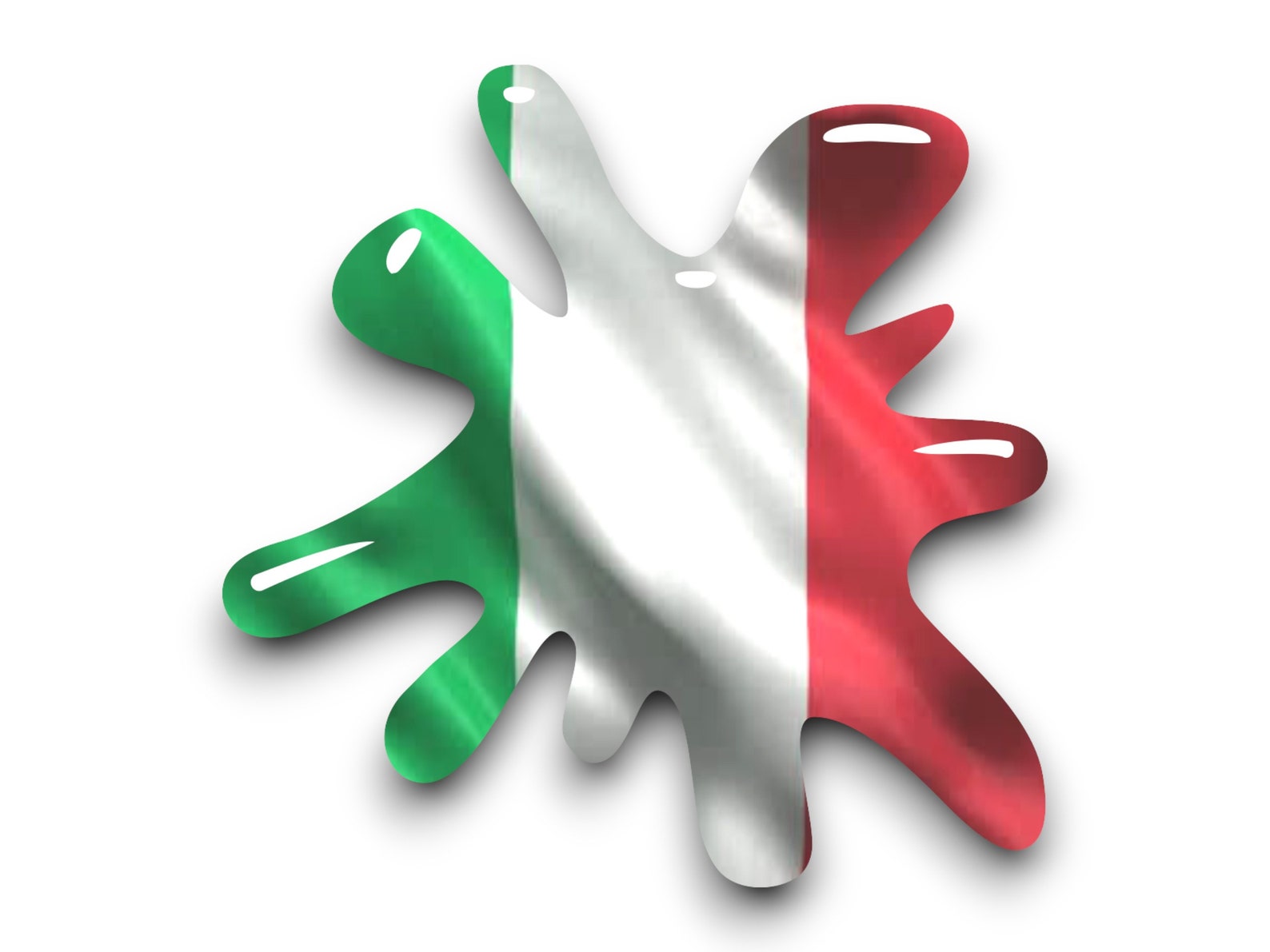 Italy Italian Flag Splat Vinyl Sticker Decal for Car Van Laptop Window ...