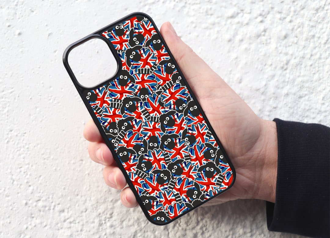 British UK Flag Sheep Lamb Sticker Bomb Phone Case Cover Fits iPhone ...