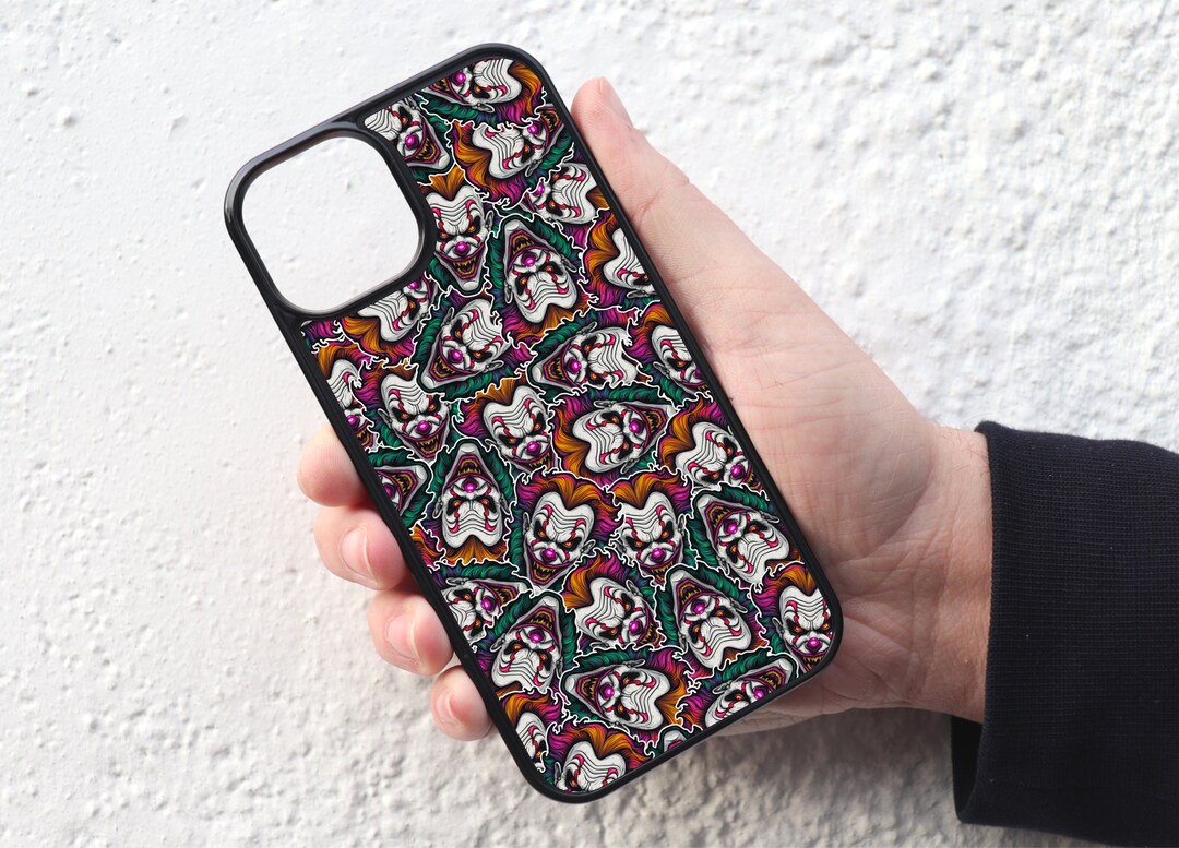 Angry Clown Scary Horror Sticker Bomb Phone Case Cover Fits iPhone ...