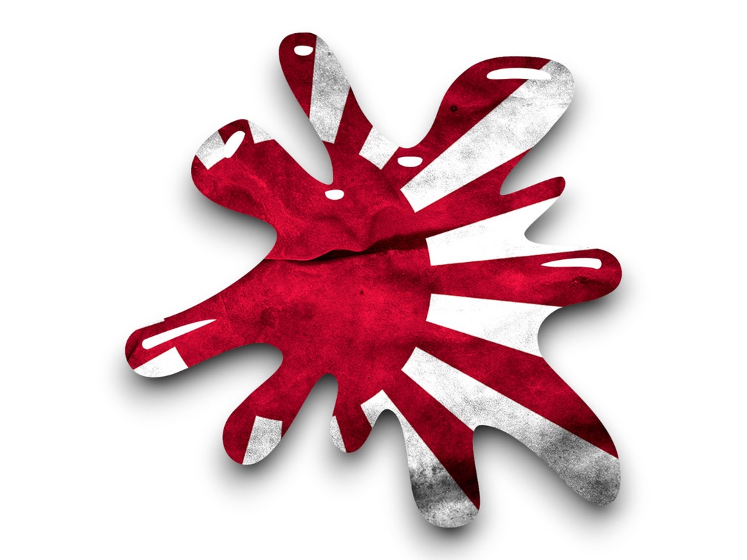 Japanese Rising Sun Jdm Flag Splat Vinyl Sticker Decal for Car Van ...