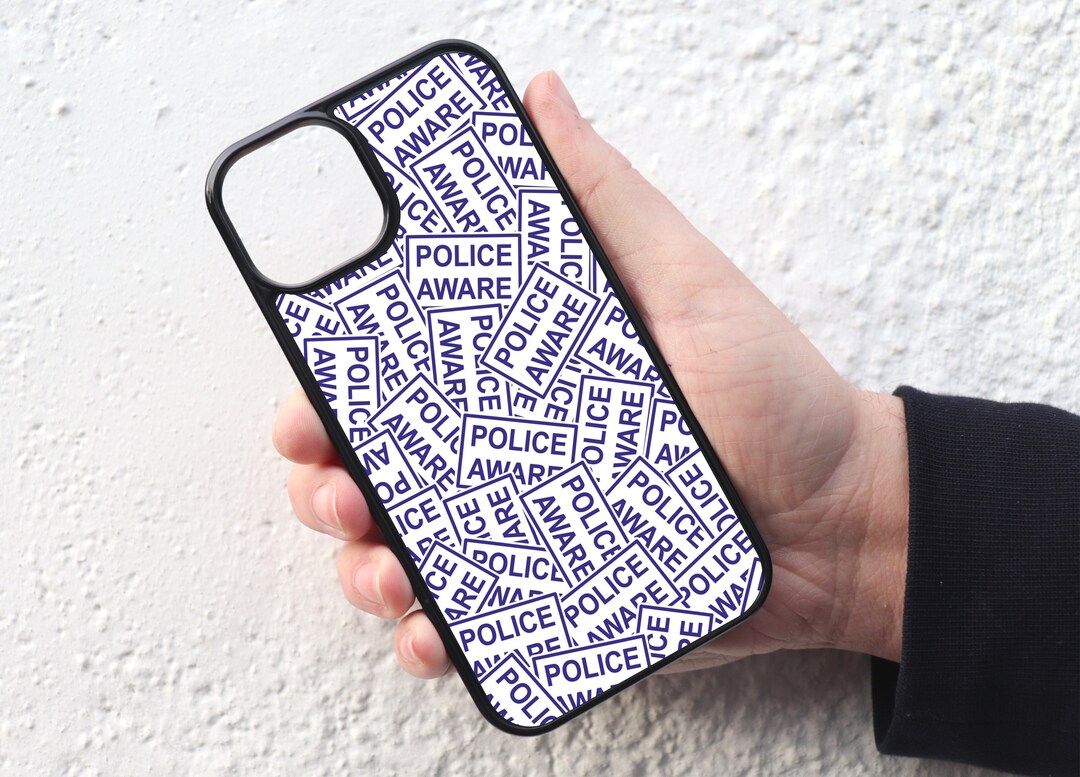 Funny Police Aware Parody Sticker Bomb Phone Case Cover Fits iPhone ...