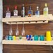 Set of 2 Bottle Storage Wall Shelves, Drinks Shelf, Wall Mounted Shelf ...