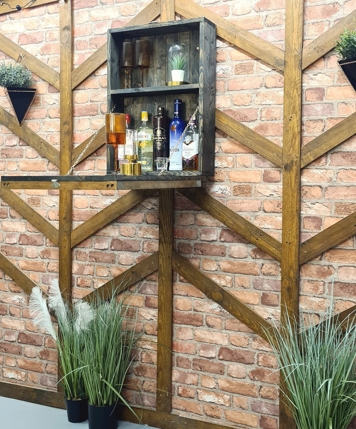 Wooden Bar Fold Down Bar Wall Bar Bar for Wall Bar for a Wall Wall ...